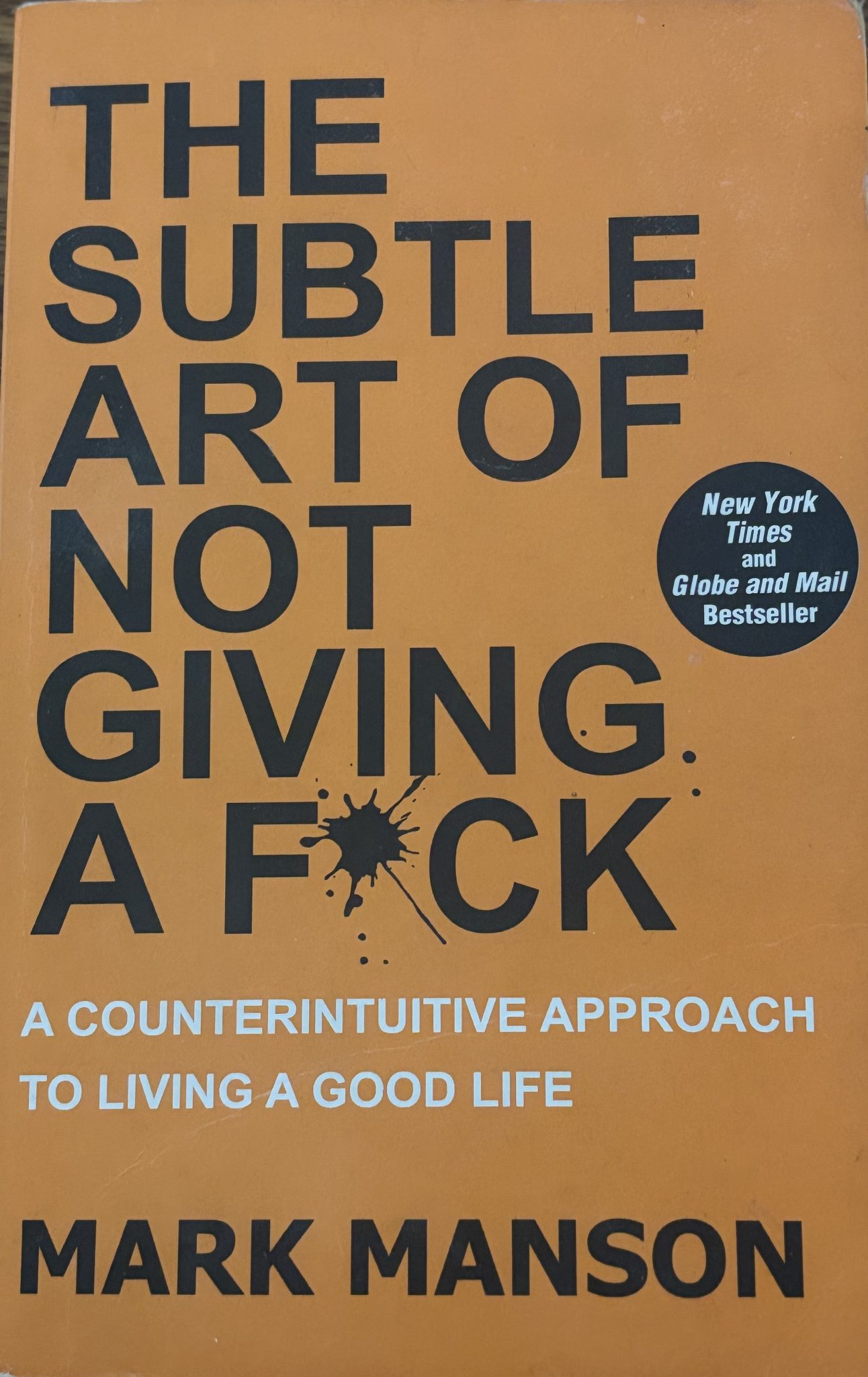 Book Review: The Subtle Art of Not Giving a F*ck - A Brutally Honest ...